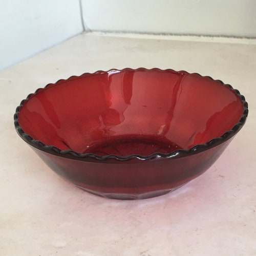 Vintage Anchor Hocking Royal Ruby Red Dinnerware Choose - Etsy