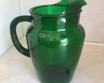 Forest Green Pitcher - Etsy