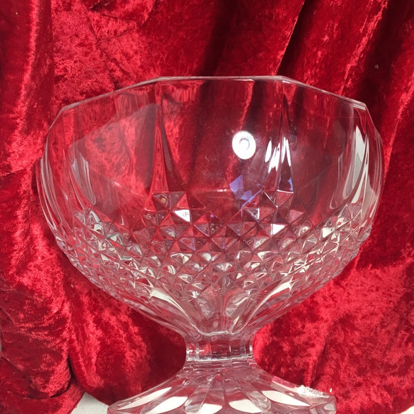 Footed Crystal Bowl - Etsy
