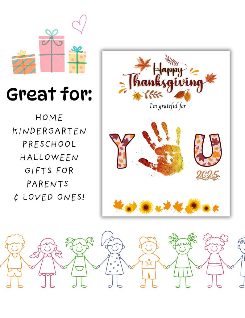 Happy Thanksgiving Handprint Art, Turkey Handprint Craft, Kids Baby ...