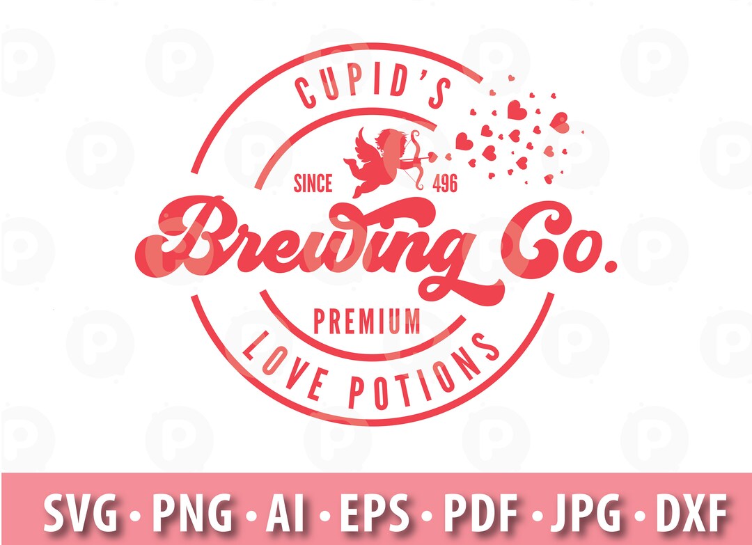 Cupid's Love Potions Svg, Brewing Co., is a Valentine's Day Circular ...