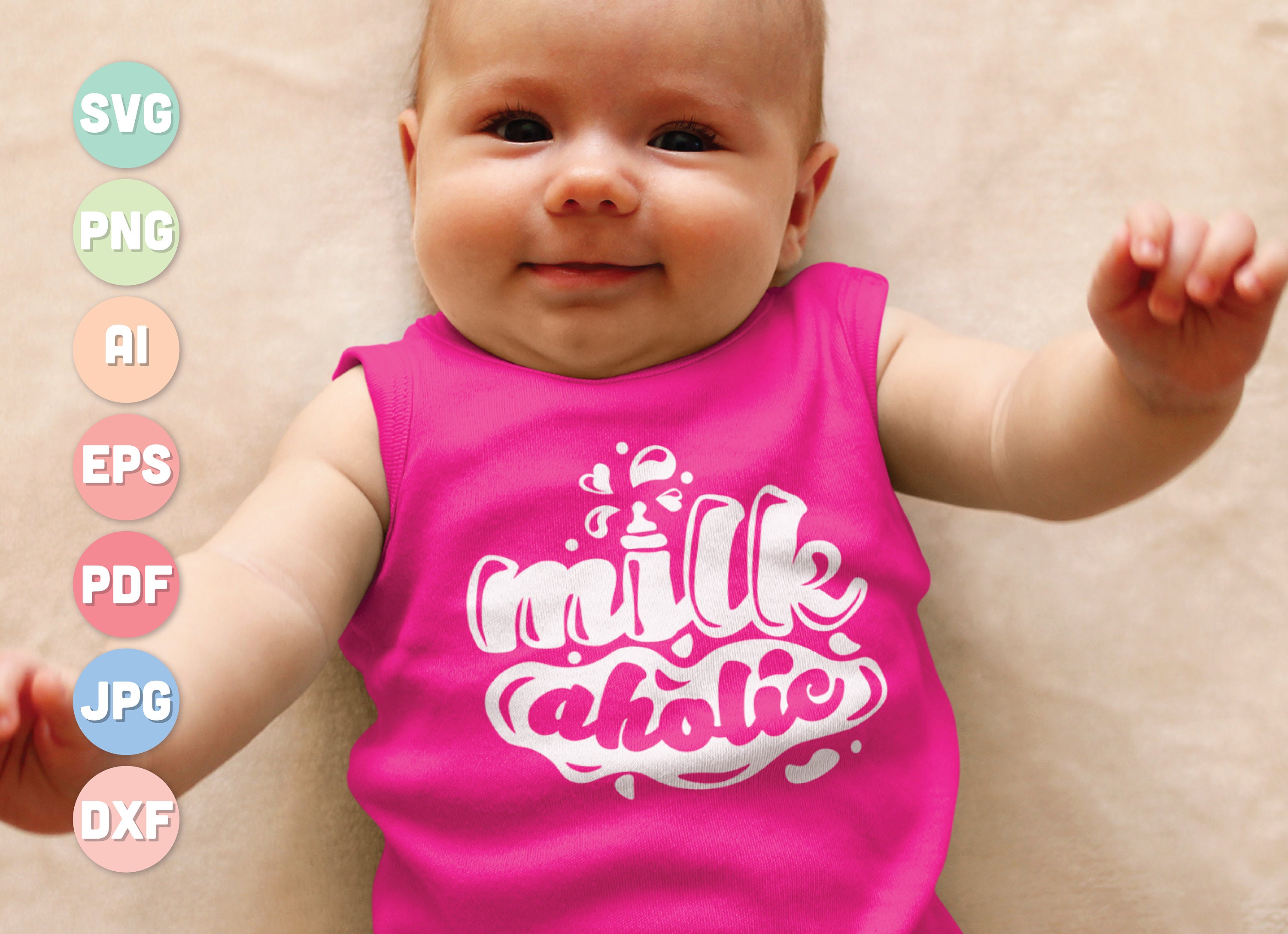 Milkaholic SVG Instant & Digital Download for Silhouette and - Etsy