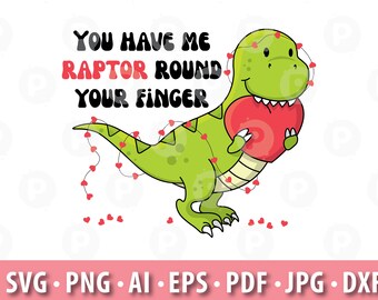 Cute Raptor Svg - Etsy