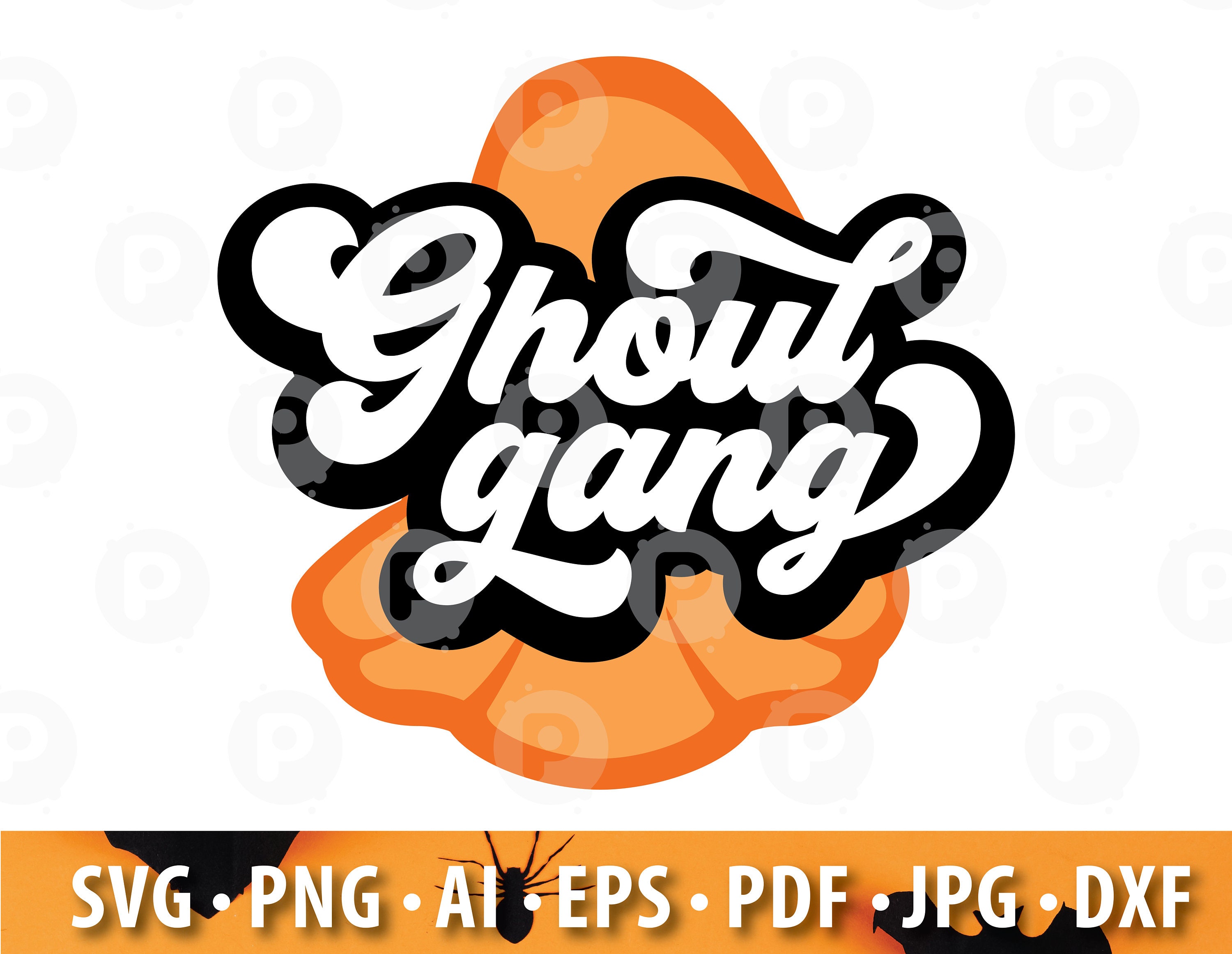 Ghoul Gang SVG is a Halloween SVG in Retro Style With a - Etsy