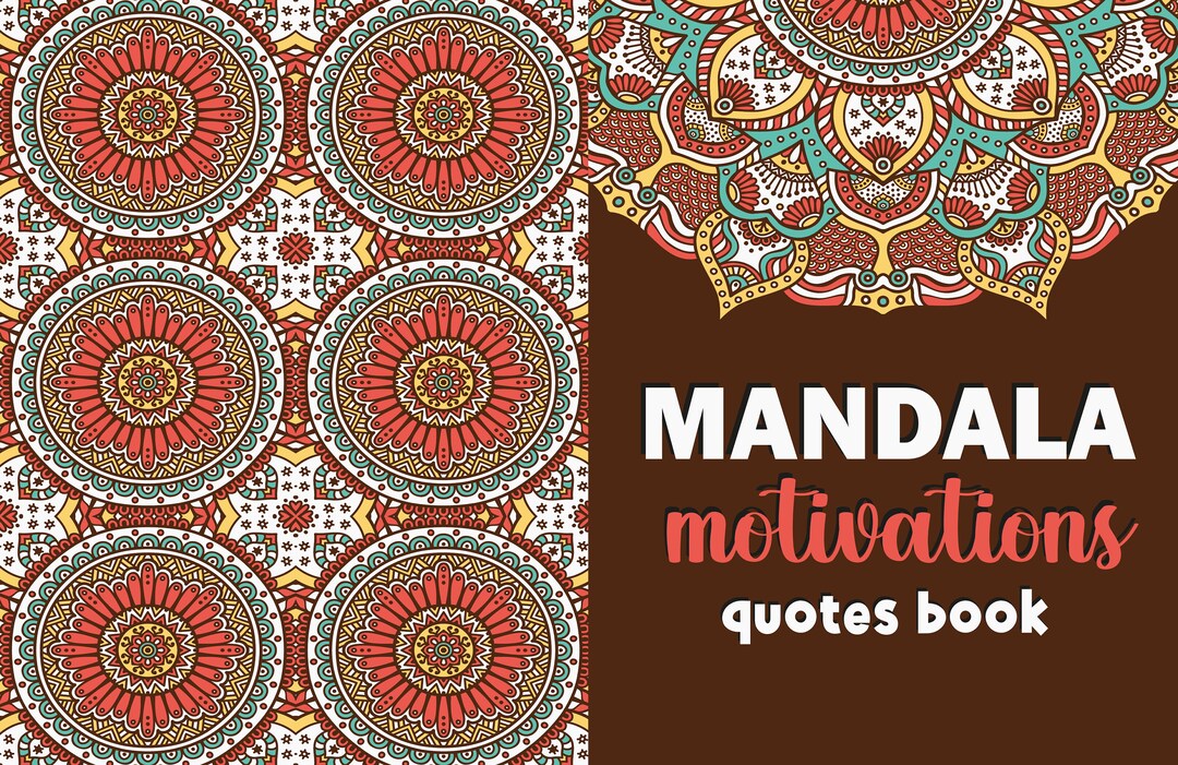 Inspirational Mandala Coloring Book Digital Downloadable Version ...