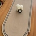 Handwoven Jute Oval Table Runner: Modern Gray Edge Centerpiece - Etsy