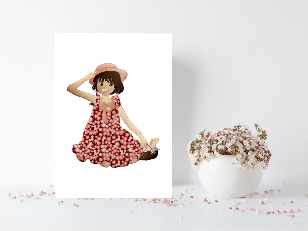 Anime Girl Portrait Poster Japanese Print Art Print Pokemon Art Pokemon ...