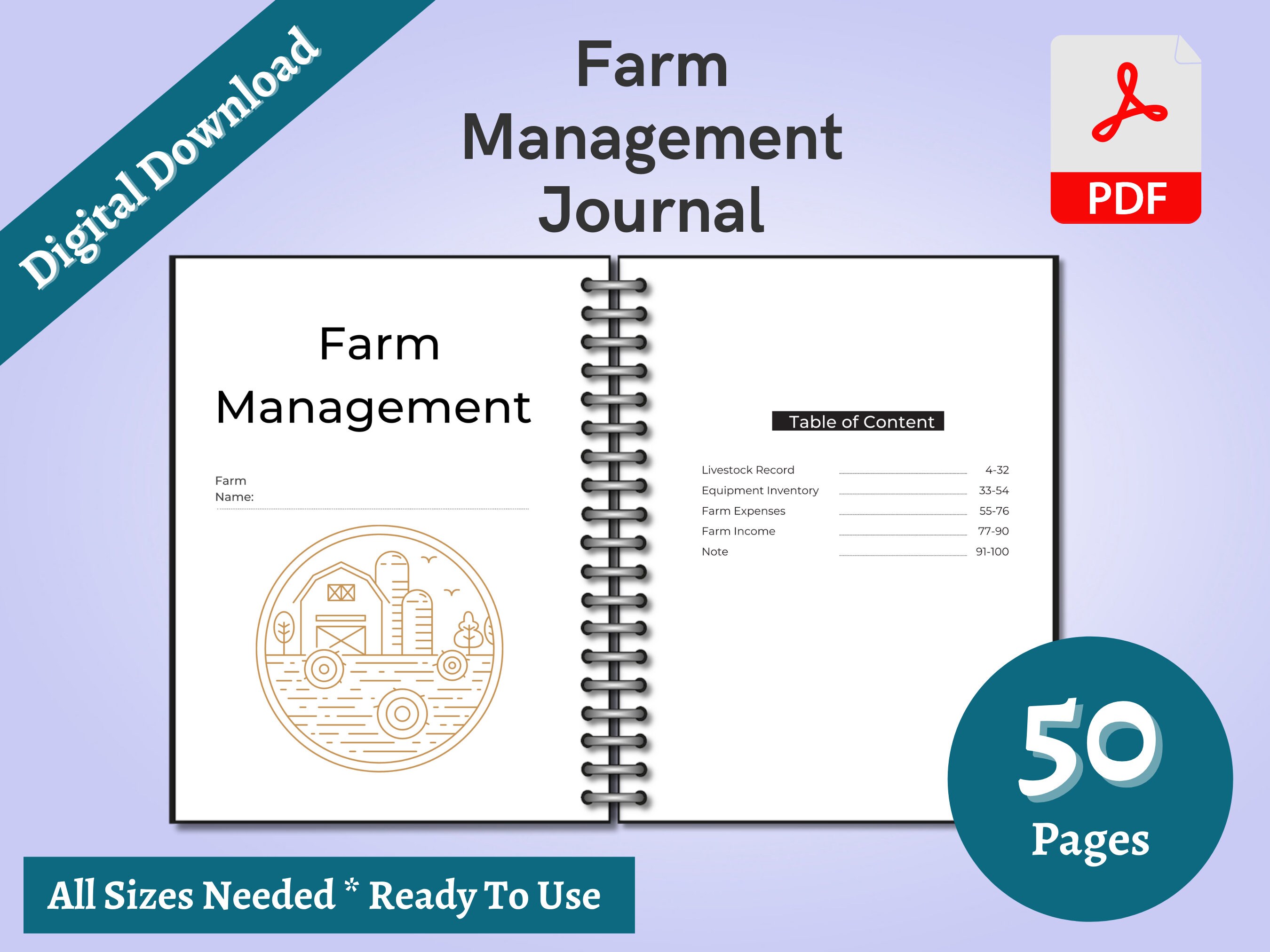 Homestead Planner Printable Pages Farm Planner Homesteading Planner ...