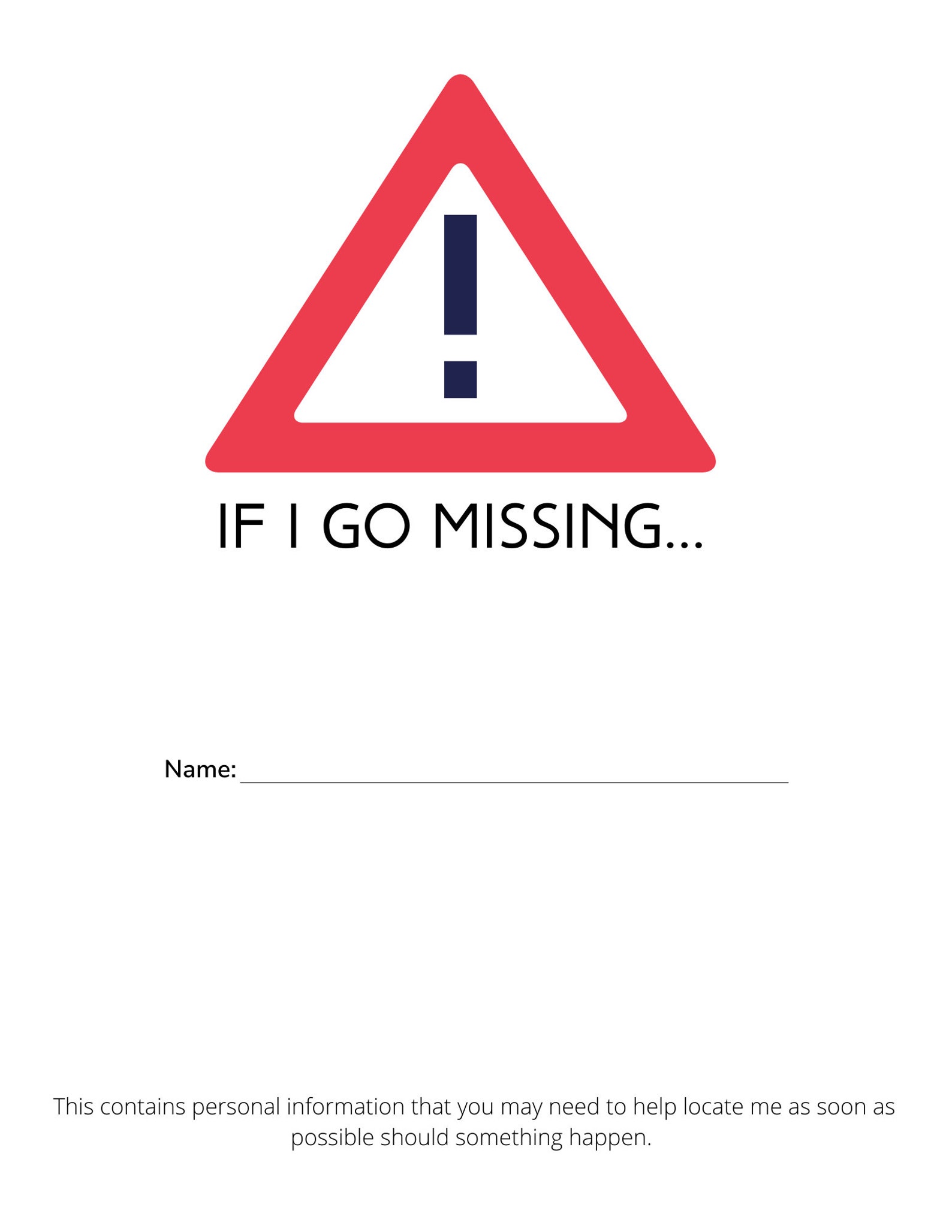 If I Go Missing Binder If I Go Missing Folder Crime Junkie True Crime ...