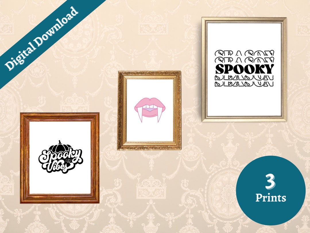 Halloween Art Prints Halloween Art Mega Bundle Set Halloween Decor ...