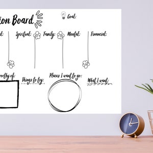 Goal Setting Vision Board 2022 Goals Goal Setting Worksheet Visual Goal ...