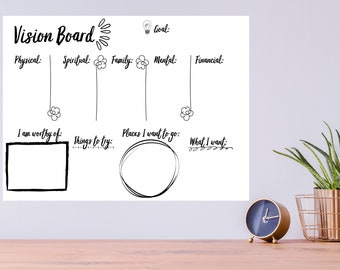 2023 Vision Board Template 2023 Goal Setting (Instant Download) - Etsy