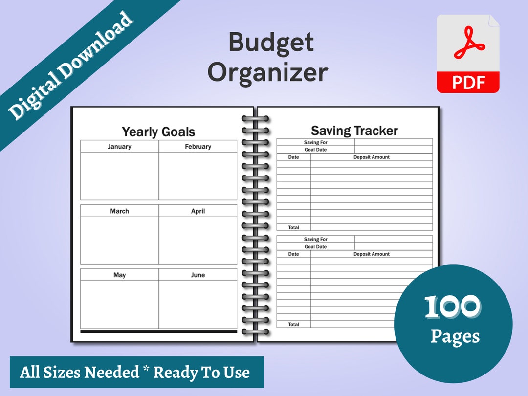 Budget Organizer Printable Printable Budget Planner Bundle Budget ...