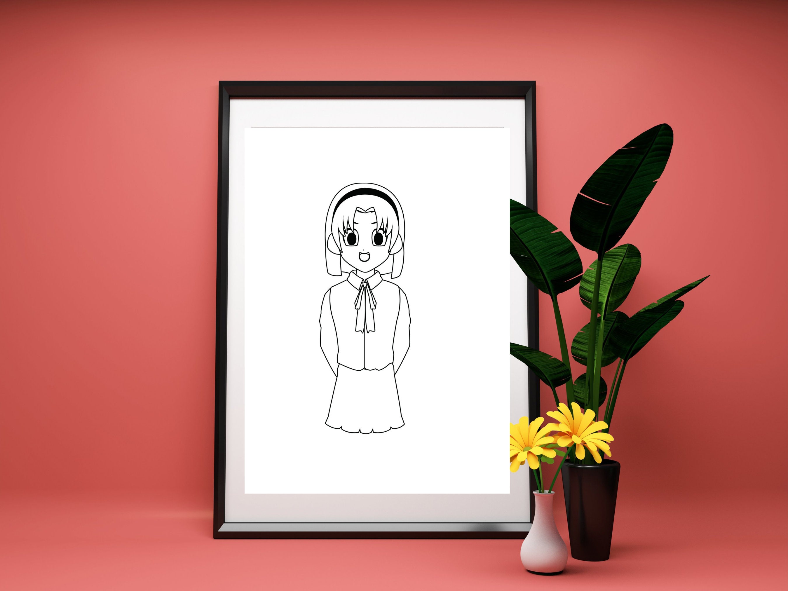 Anime Girl Portrait Poster Japanese Print Art Print Pokemon Art Pokemon ...