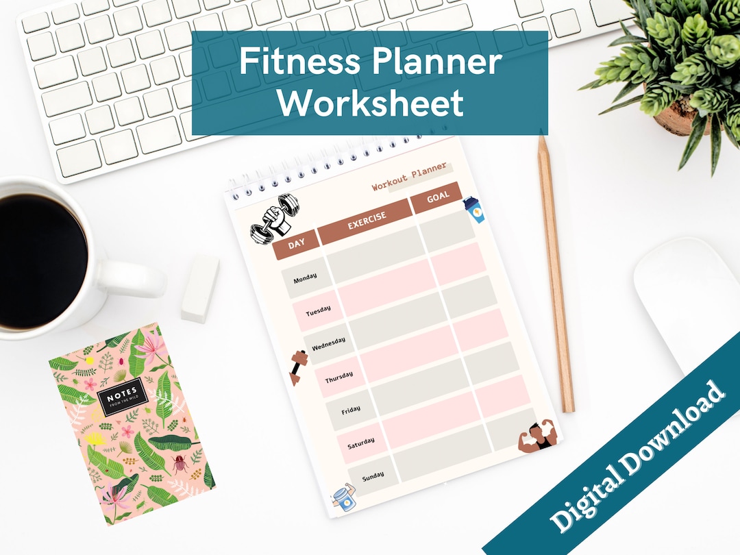 Fitness Planner Worksheet 2023 Goals Board New Year Focus New Year's ...