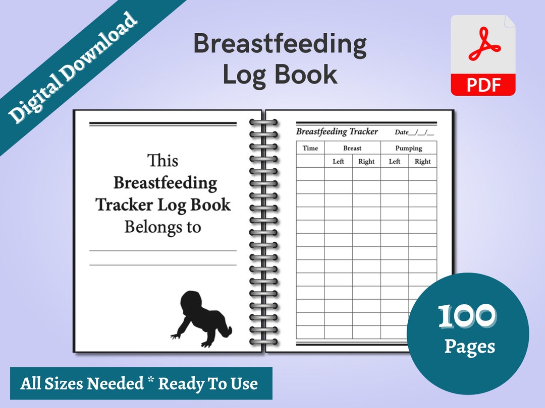 Breastfeeding Tracker Log Book Breast Pumping Tracker With Breastmilk ...