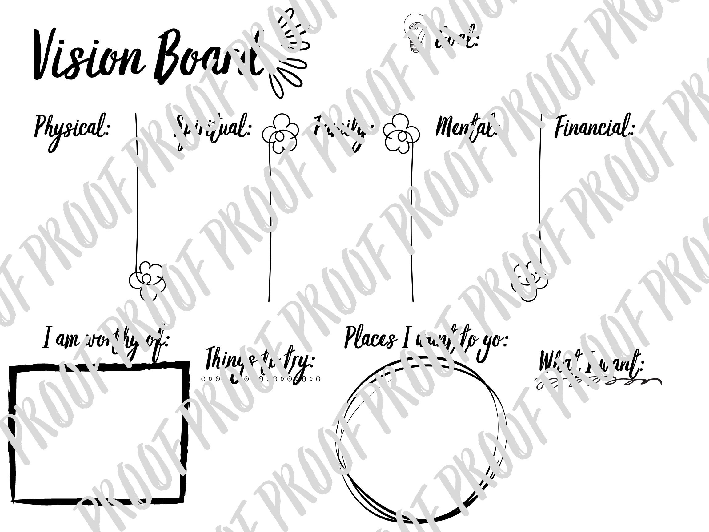 Goal Setting Vision Board 2022 Goals Goal Setting Worksheet Visual Goal ...