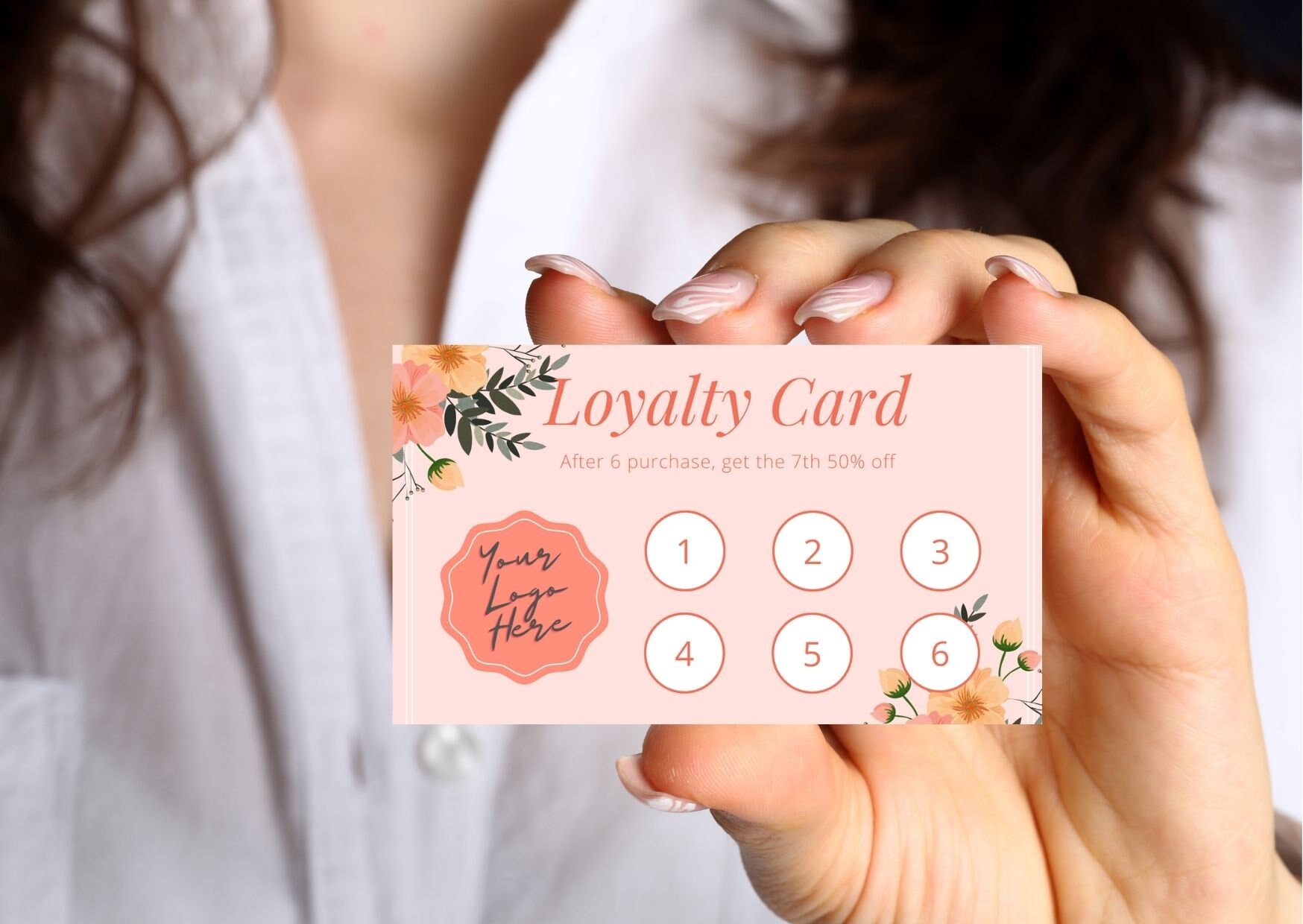 DIY Loyalty Card, Canva Loyalty Card Template, Reward Punch Design ...