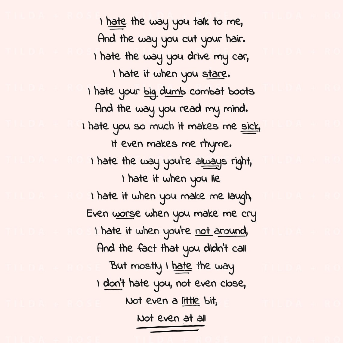 Hate the Way Poem Jumper Black Unisex Jumper Fun 90s Kid - Etsy