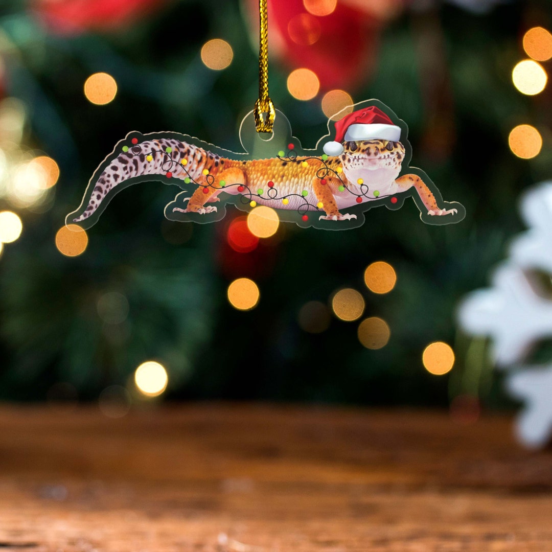 Leopard Gecko Christmas Ornament Leopard Gecko Christmas - Etsy