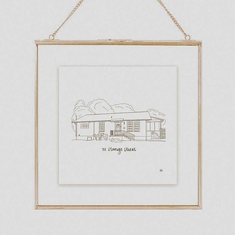 Custom House Drawing - Etsy