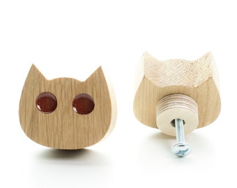 Kitty Drawer Pull - Etsy