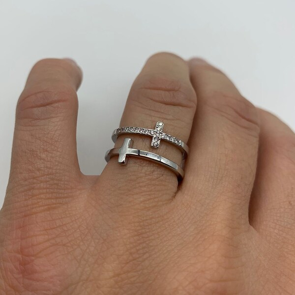 Cross Ring - Etsy