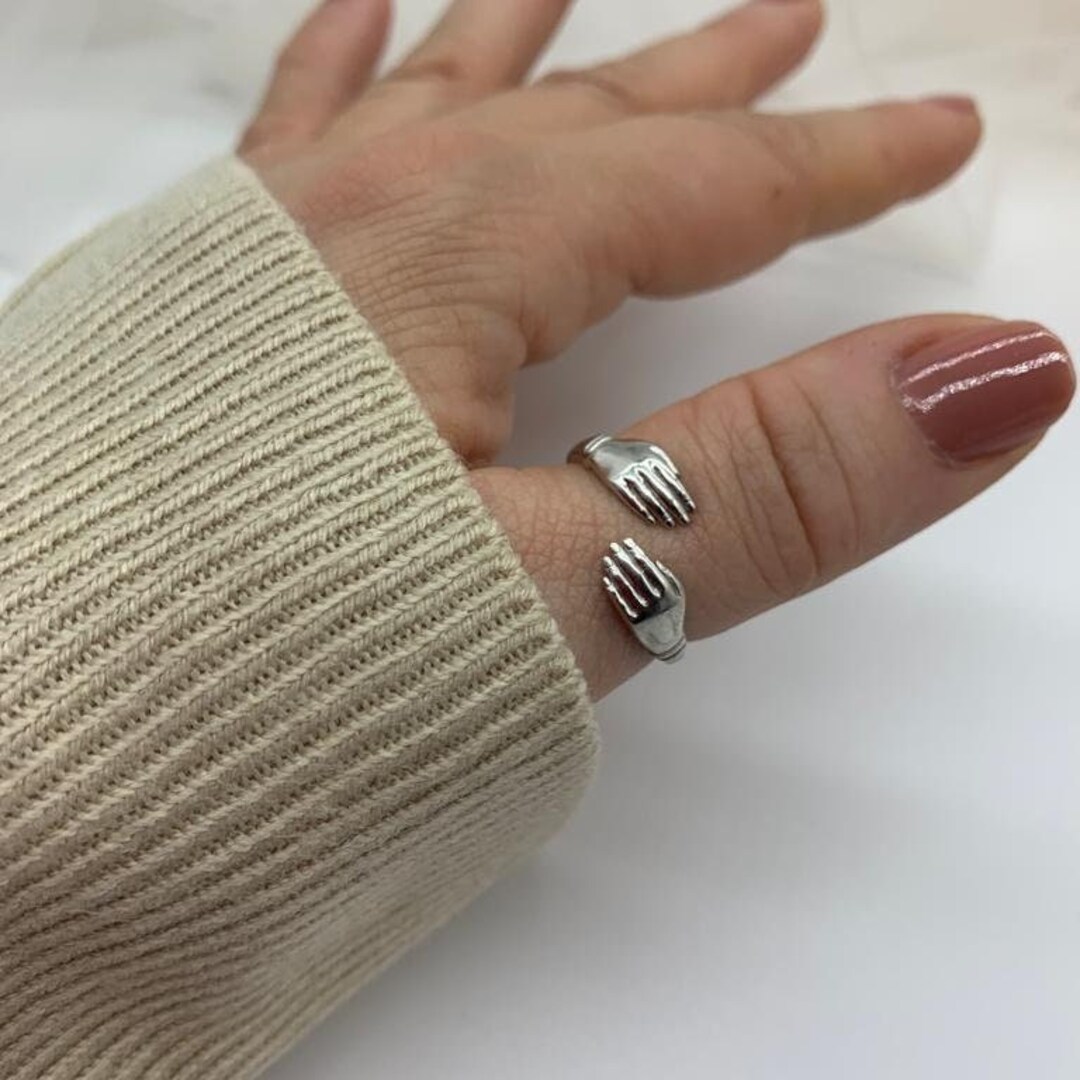 Silver Love Hug Ring-first Mothers Day Present-gift for Mom-gift for ...