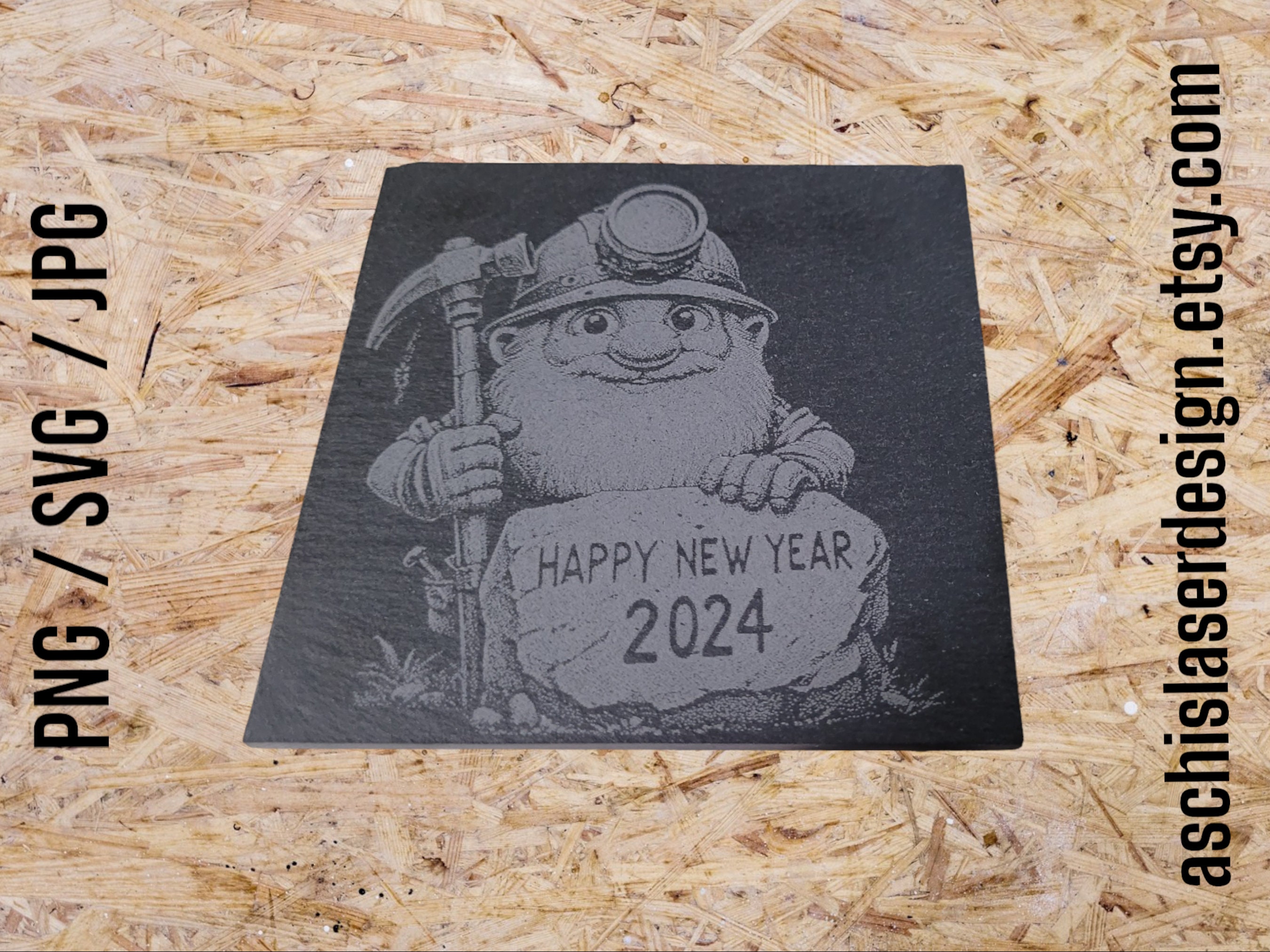 Mining Gnome Happy New Year 2024 DIY New Year's Decoration - Etsy