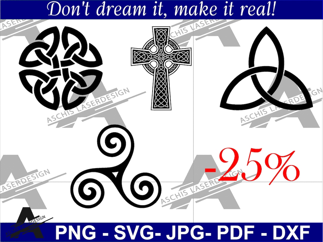 Celtic Symbols - Versatile Designs for Cutting Plotters, Lasers and CNC ...