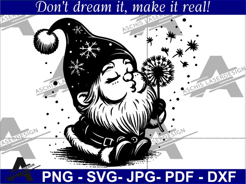 Duende de Navidad Dxf, Svg, Pdf, Png - Etsy México