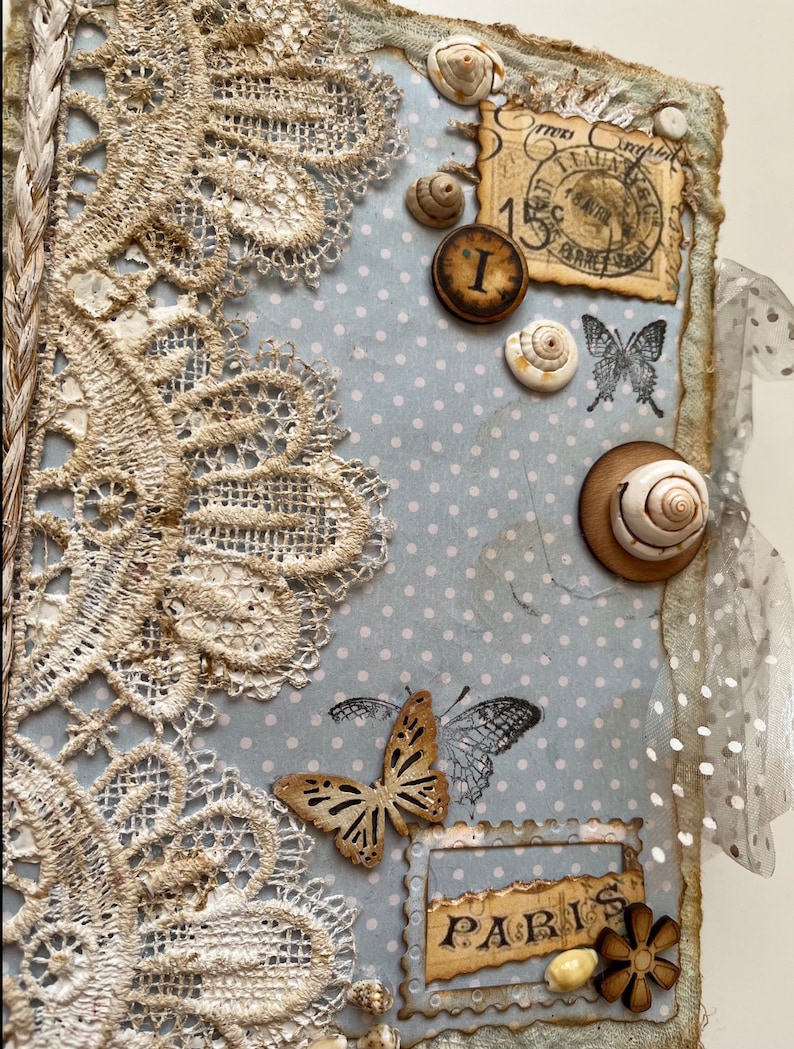Shabby Chic Notebook Handmade Notebook Gift Rustic Journal - Etsy
