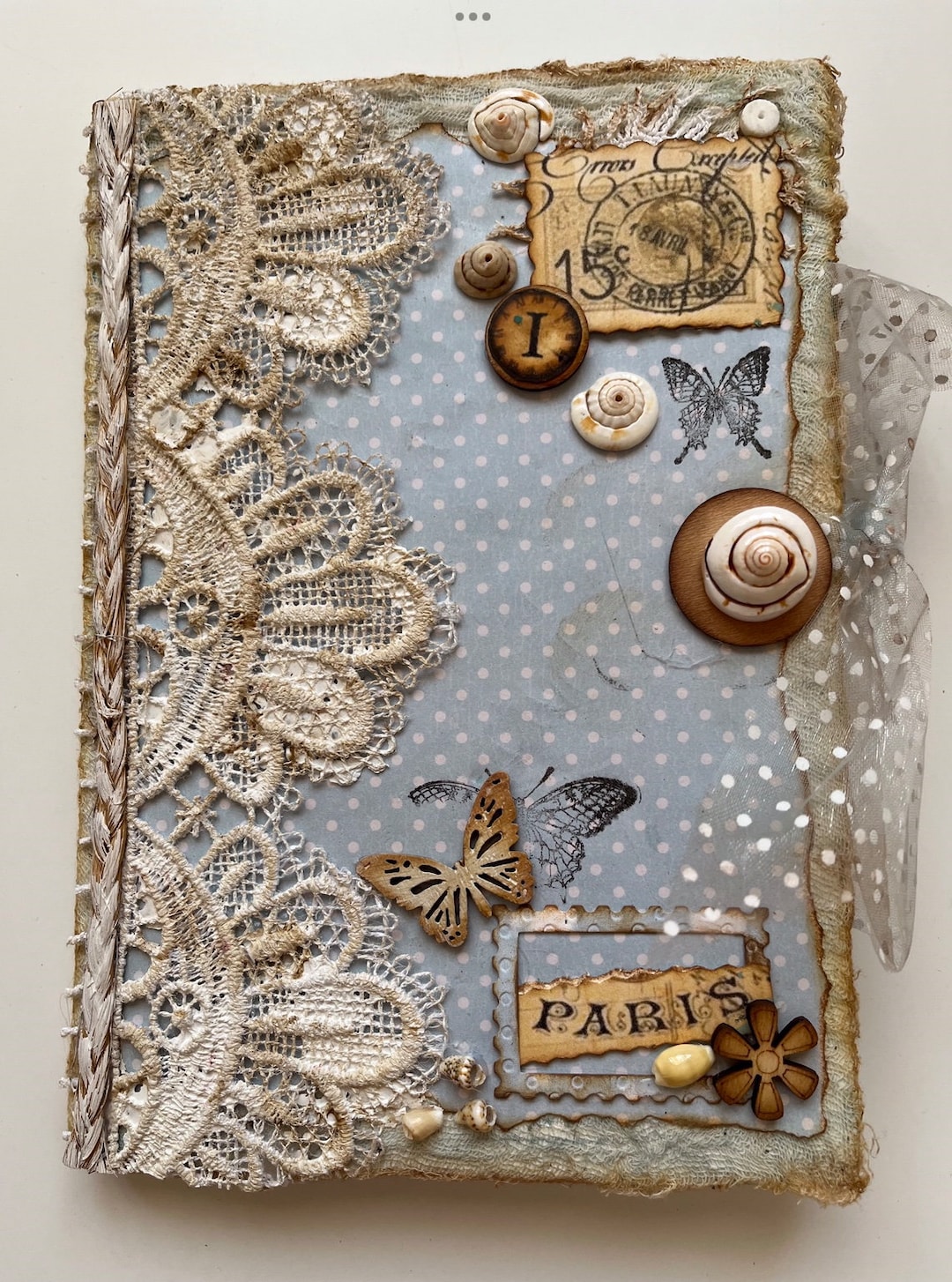 Shabby Chic Notebook Handmade Notebook Gift Rustic Journal - Etsy