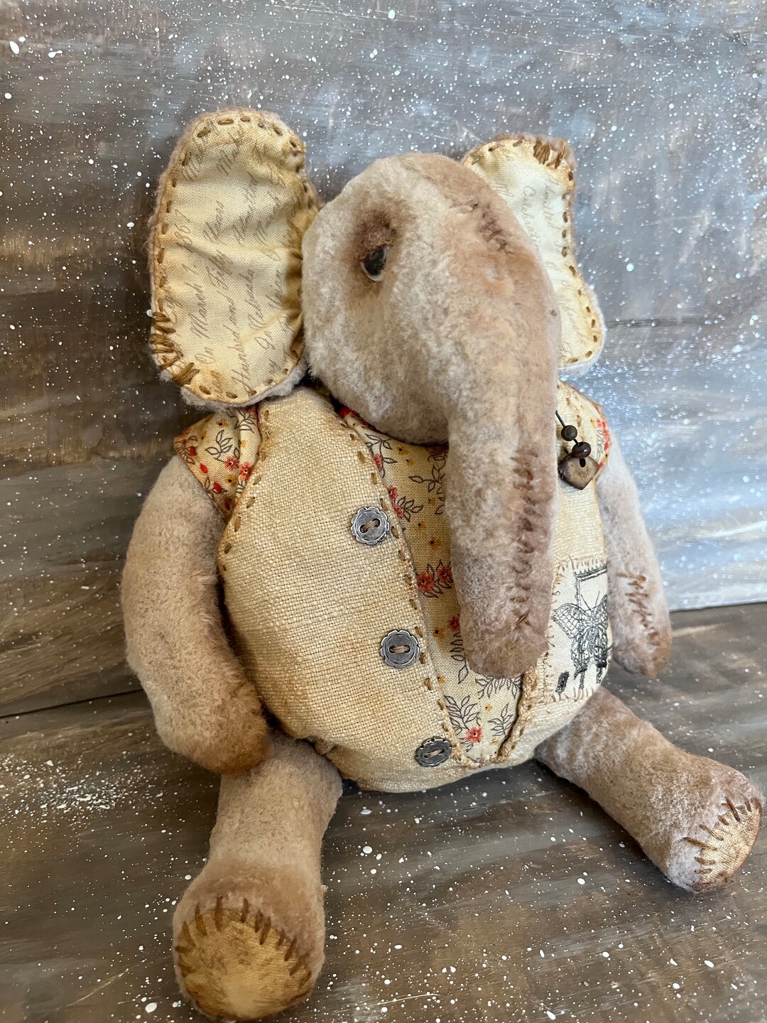 Handmade Teddy Bear Artisan Stuffed Plush Toy Collectible - Etsy