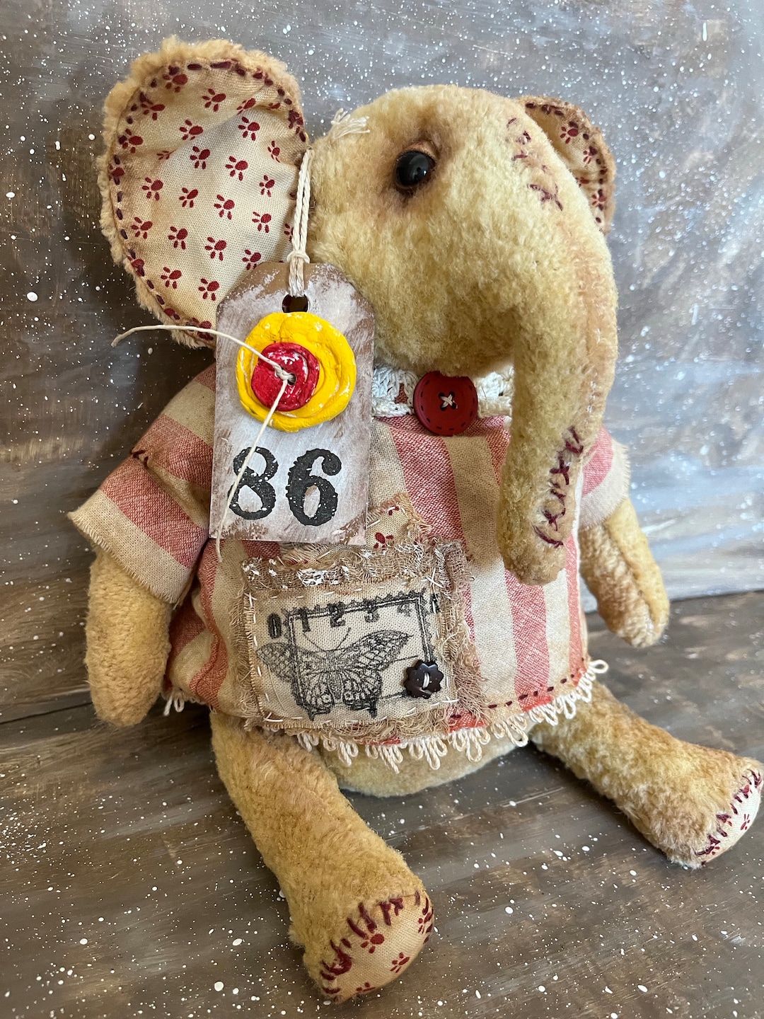 Handmade Teddy Bear Artisan Stuffed Plush Toy Collectible - Etsy