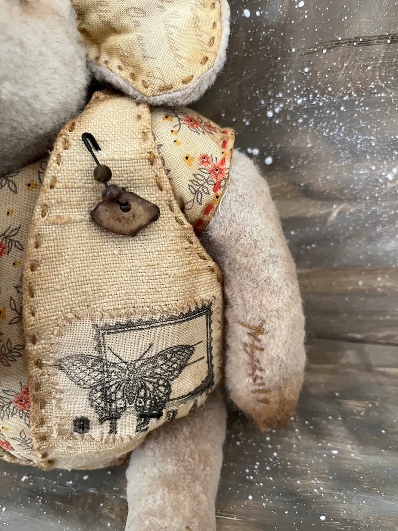 Handmade Teddy Bear Artisan Stuffed Plush Toy Collectible - Etsy