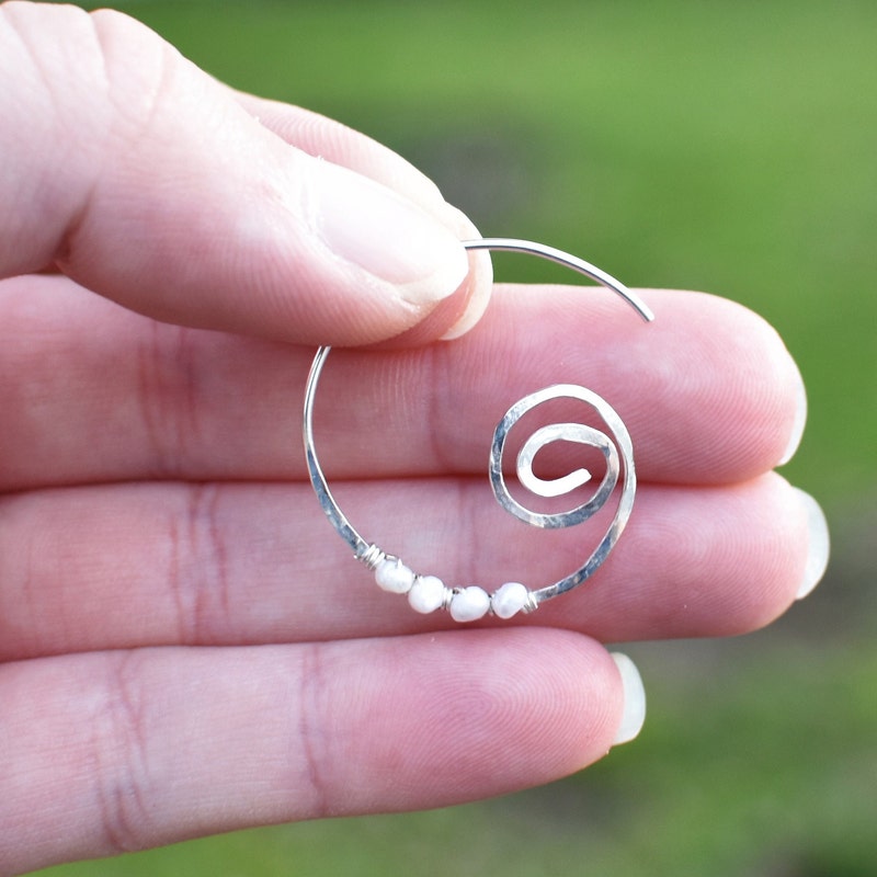 Spiral Hoops - Etsy