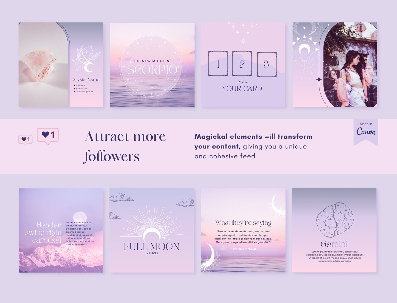 Mystical Instagram Post Templates Spiritual Instagram - Etsy UK