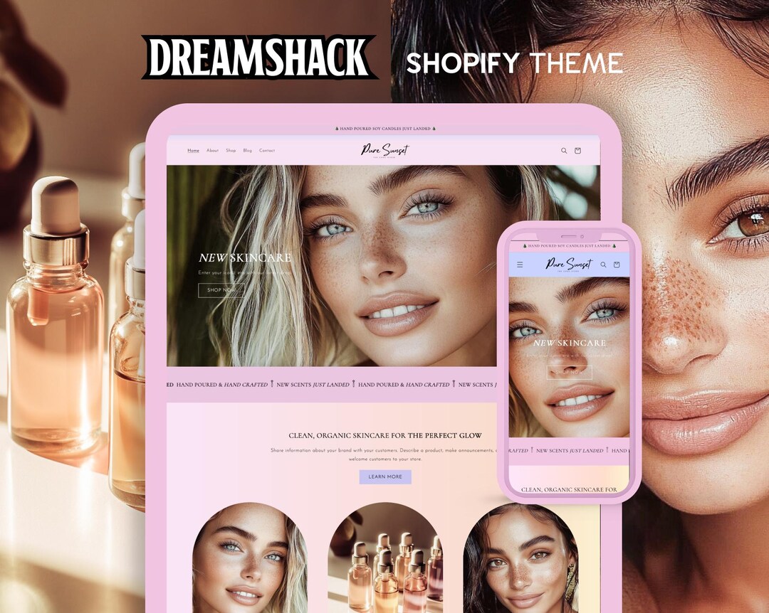 Pastel Shopify Theme, Gradient Shopify Theme, Cute Shopify Theme ...