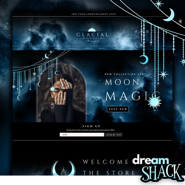Enchanting Shopify Theme Template | Magic Shopify Website Design ...