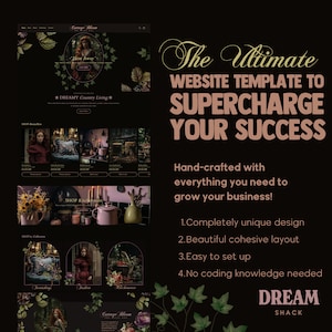 Dark Cottagecore Shopify Theme, Forest Aesthetic Shopify Template ...