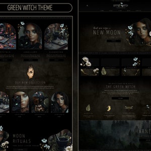 Green Witch Shopify Theme, Premium Magic Shopify Theme, Herbalist ...