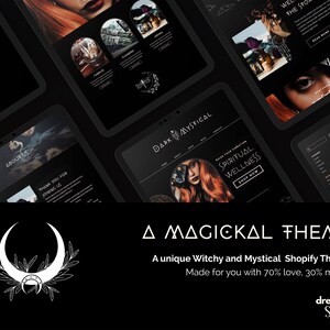 Mystical Shopify Theme Magical Shopify Website Design Witchy Shopify ...