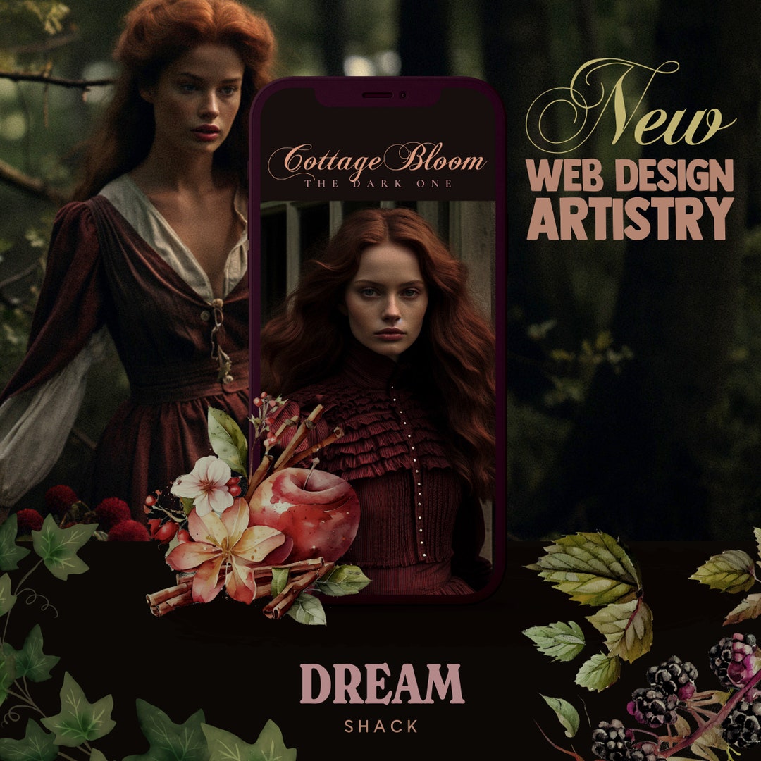 Dark Cottagecore Shopify Theme, Forest Aesthetic Shopify Template ...