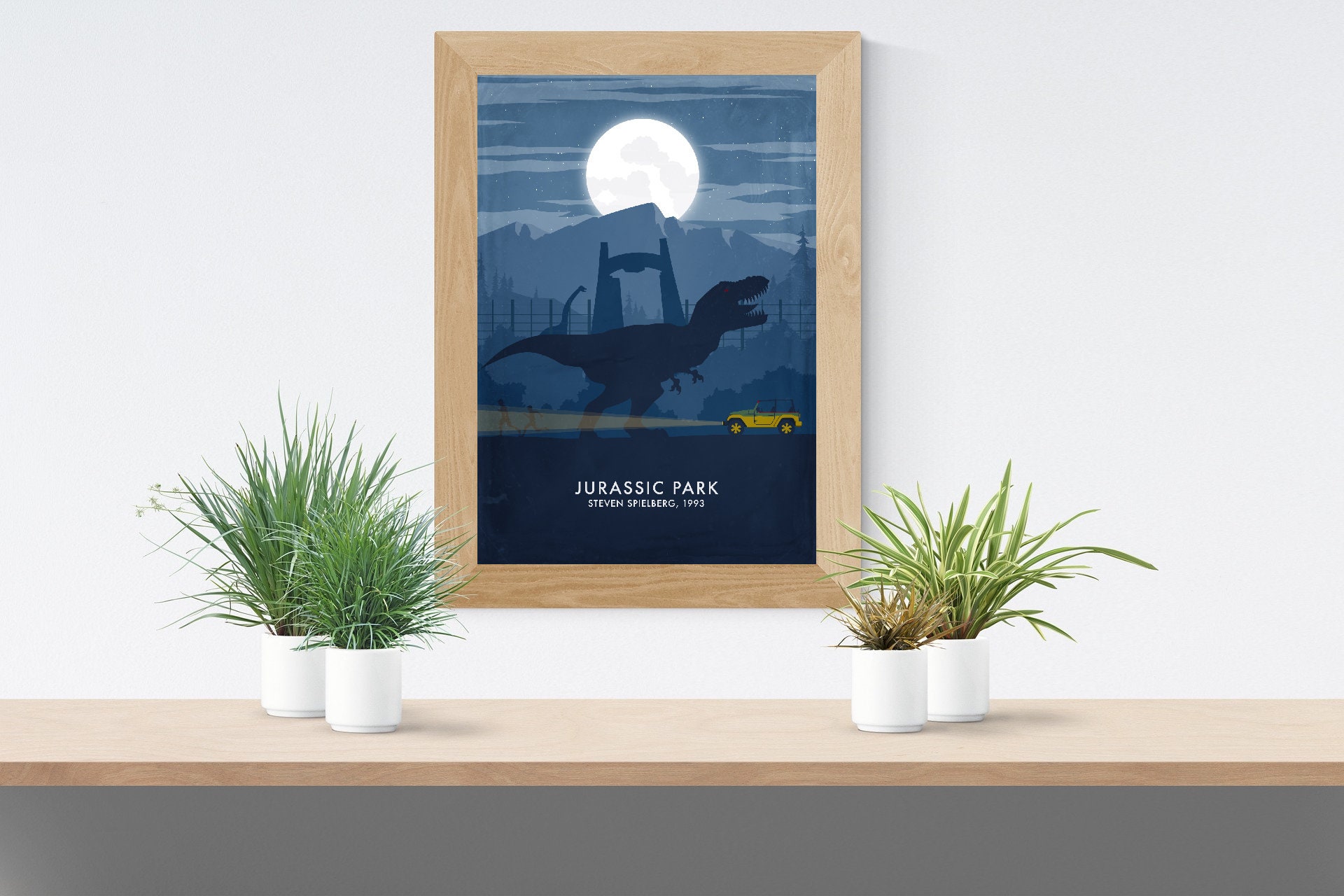 Jurassic Park Poster - A3 & A4 Prints - Minimalist Movie Poster Print ...
