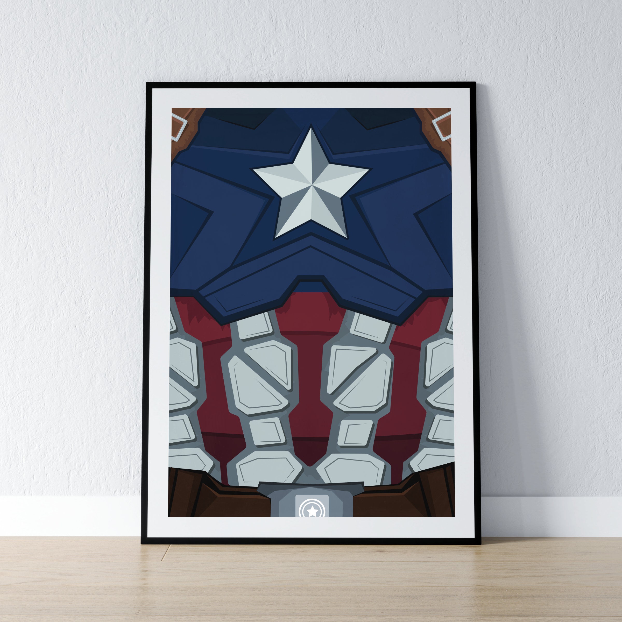 Captain America Poster A3 & A4 Prints Marvel Movie Wall Art - Etsy UK