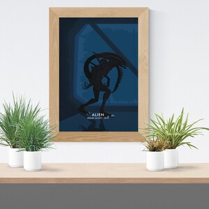 Alien Poster - A3 & A4 Prints - Minimalist Movie Poster Print - Movie ...
