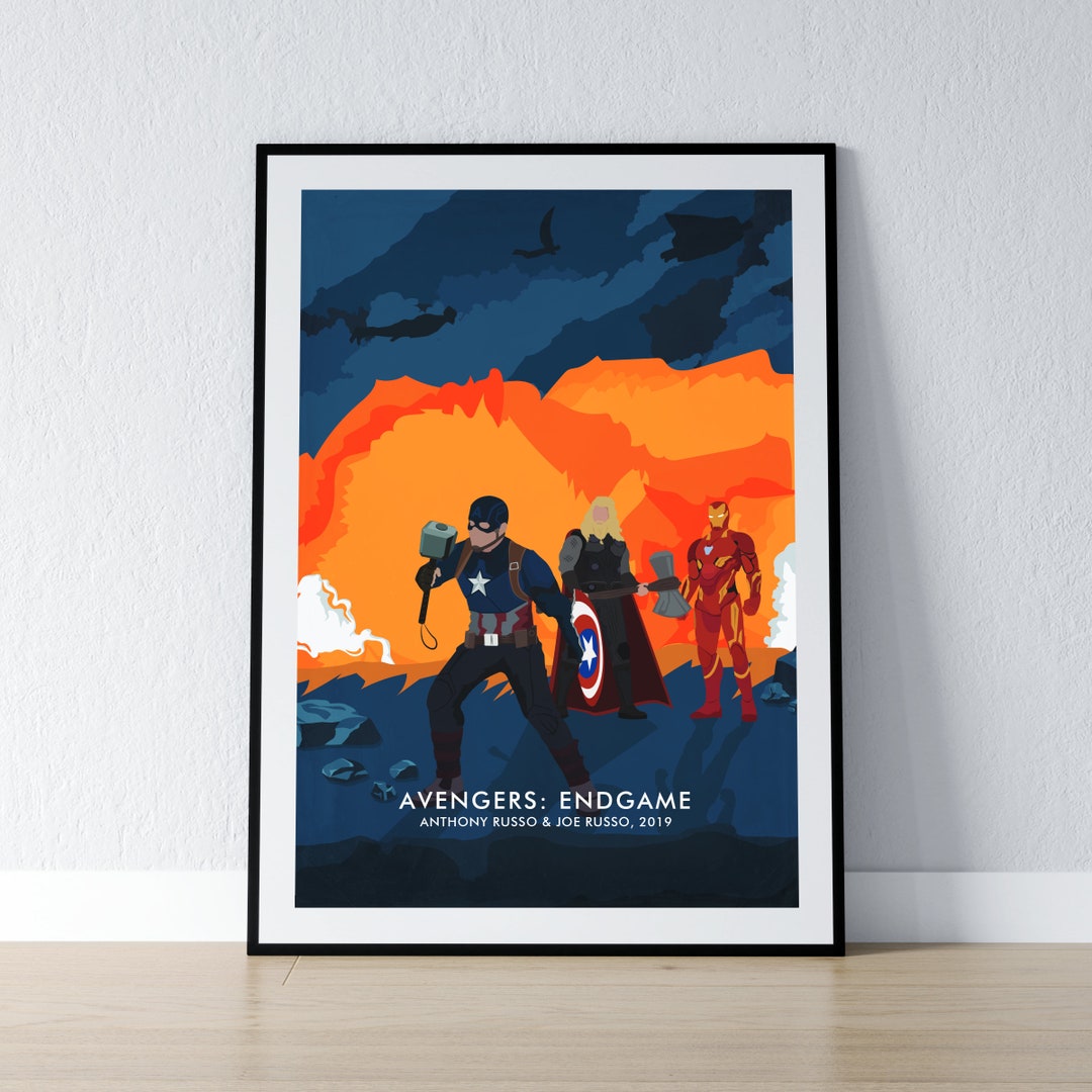 Avengers: Endgame Poster - A3 & A4 Prints - Minimalist Movie Poster ...