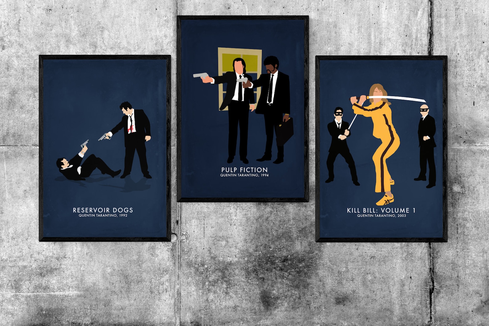 Quentin Tarantino 3-poster Set - A3 & A4 Prints - Minimalist Movie ...