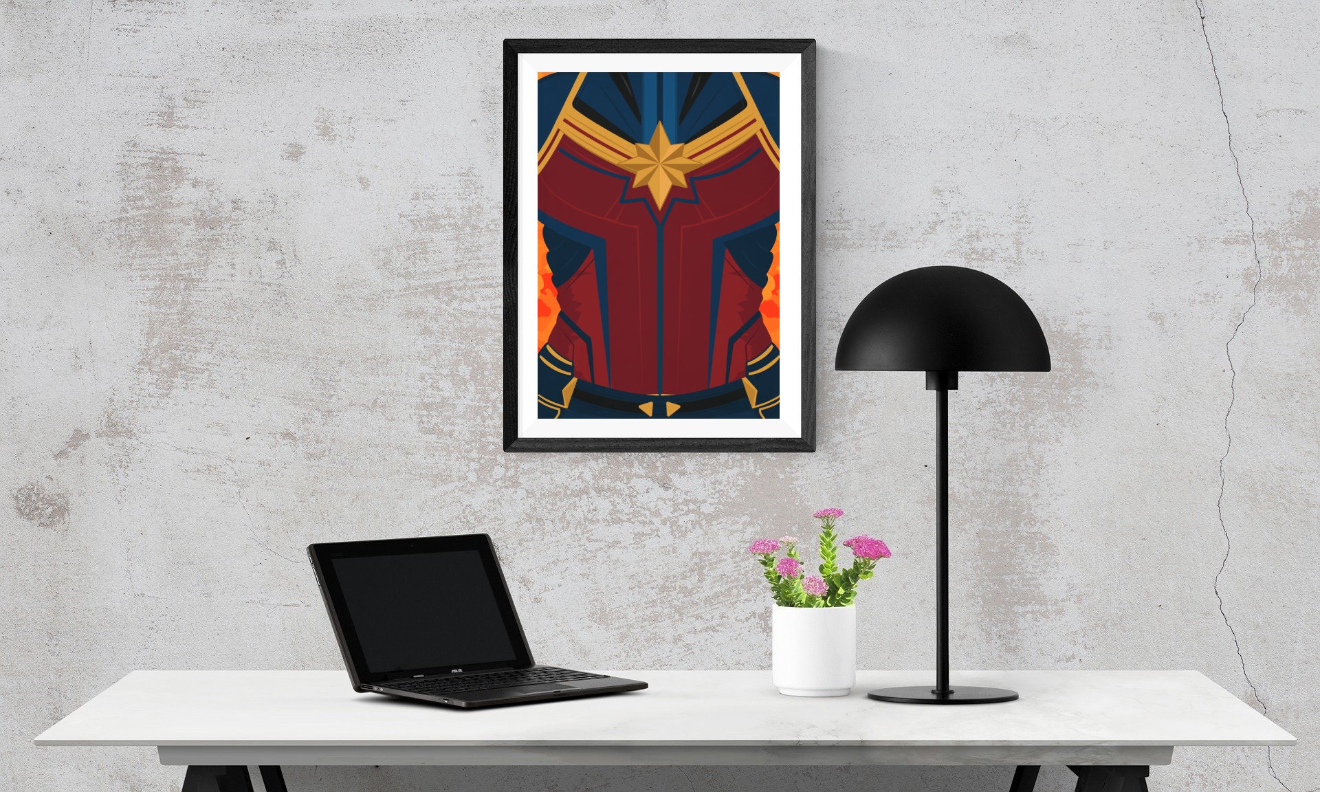 Captain Marvel Poster A3 & A4 Prints Marvel Movie Wall Art - Etsy UK